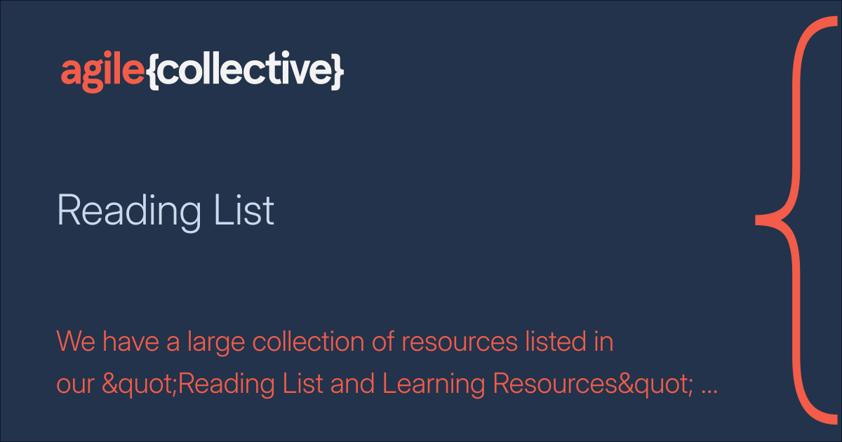 Reading List | Agile Collective Staff Handbook